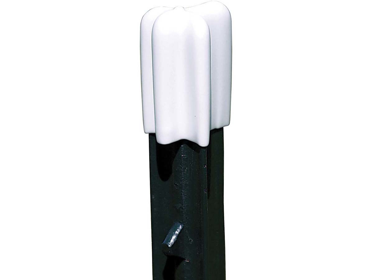 Safe-T-Post Caps, White - Silt Management Supplies, LLC.