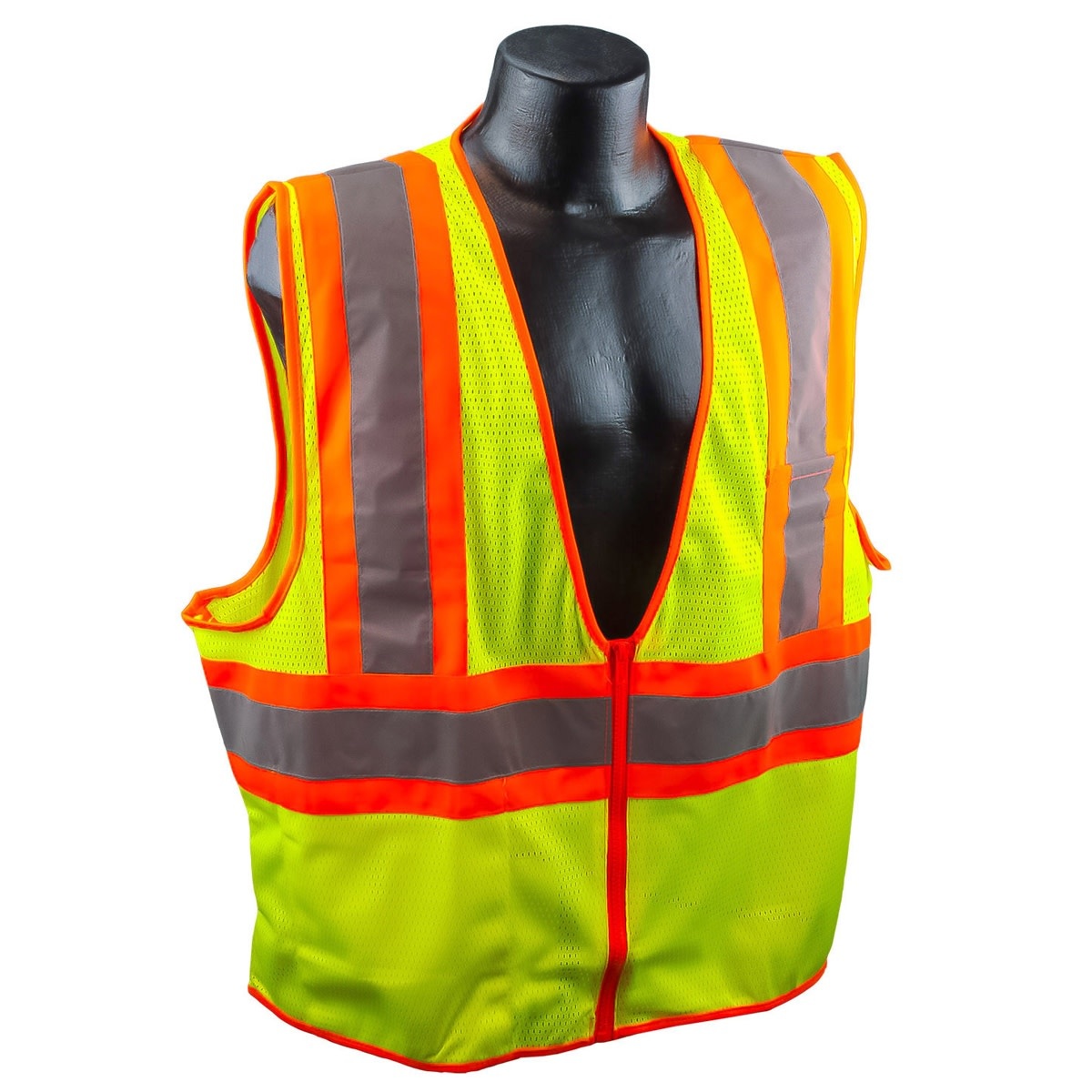 Safety Vest, Yellow Mesh Class II, Reflective Tape, Various Size - Silt ...