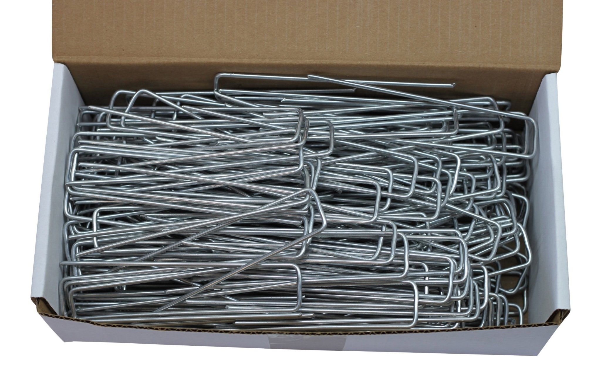 Sod Staples, 8 Gauge 4 inch - 500 / Box - Silt Management Supplies, LLC.