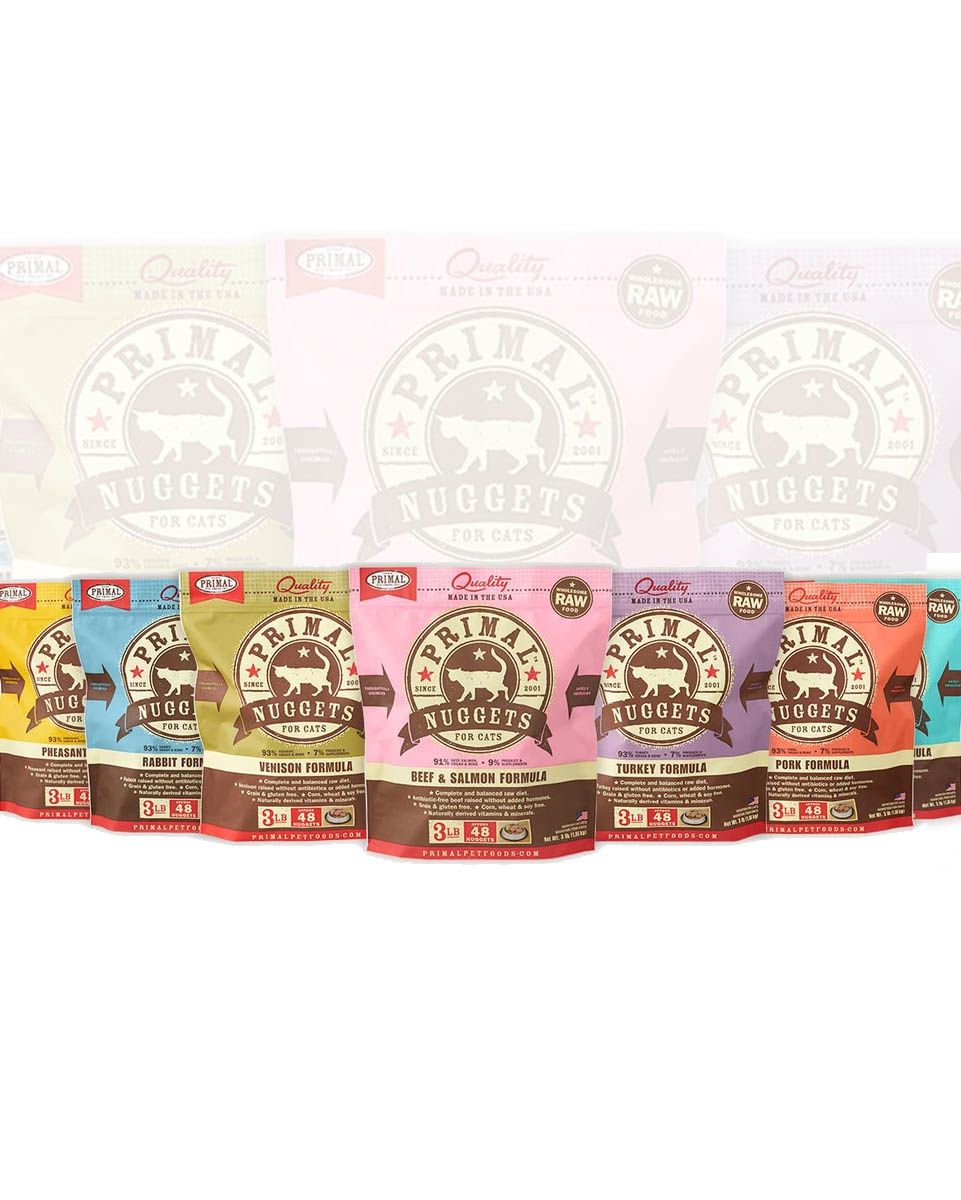 Primal Cat Nuggets 3# - Tabby & Jack's Pet Supplies and Grooming