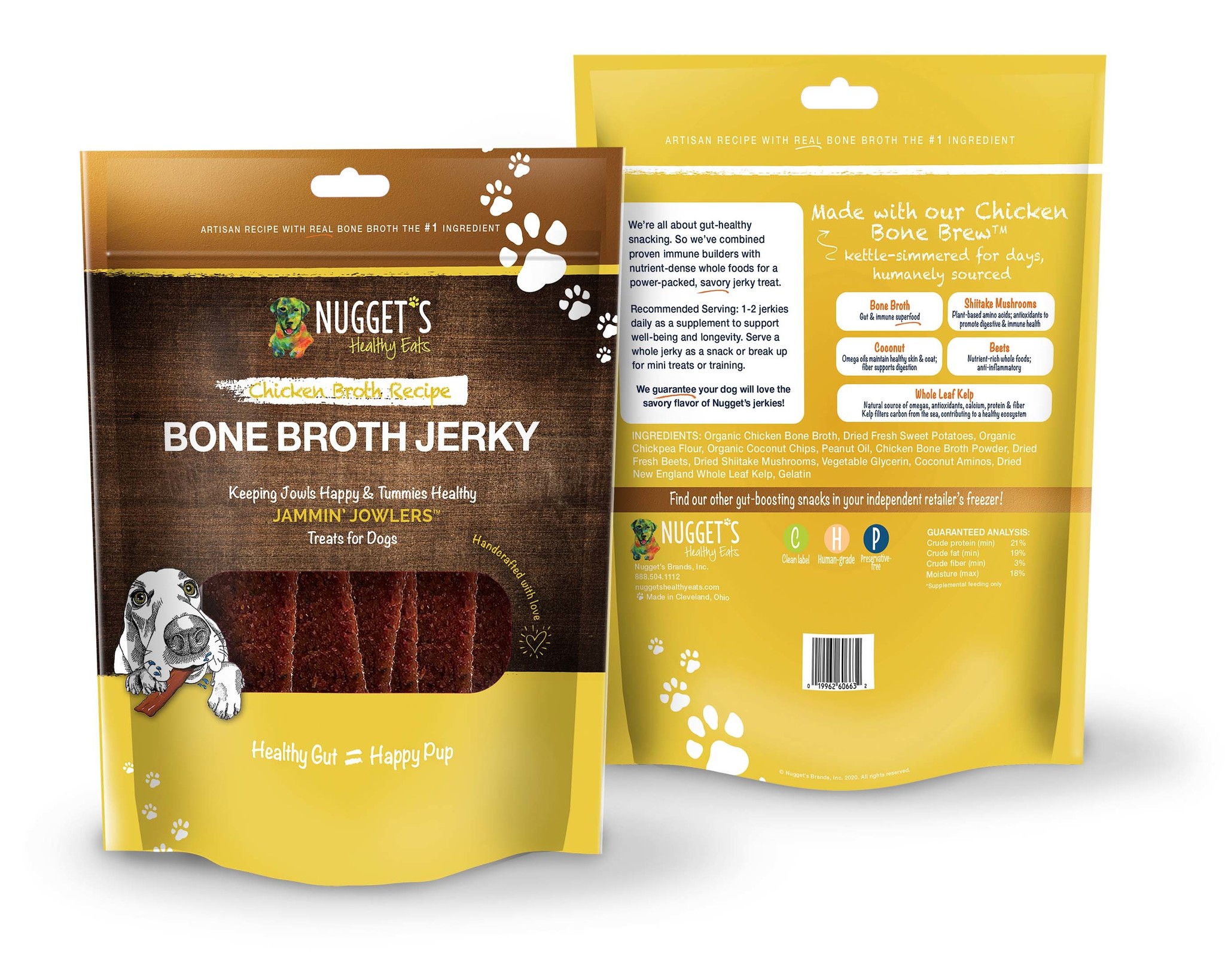 Nugget's Bone Broth Jammin Jerky - Tabby & Jack's Pet Supplies and Grooming