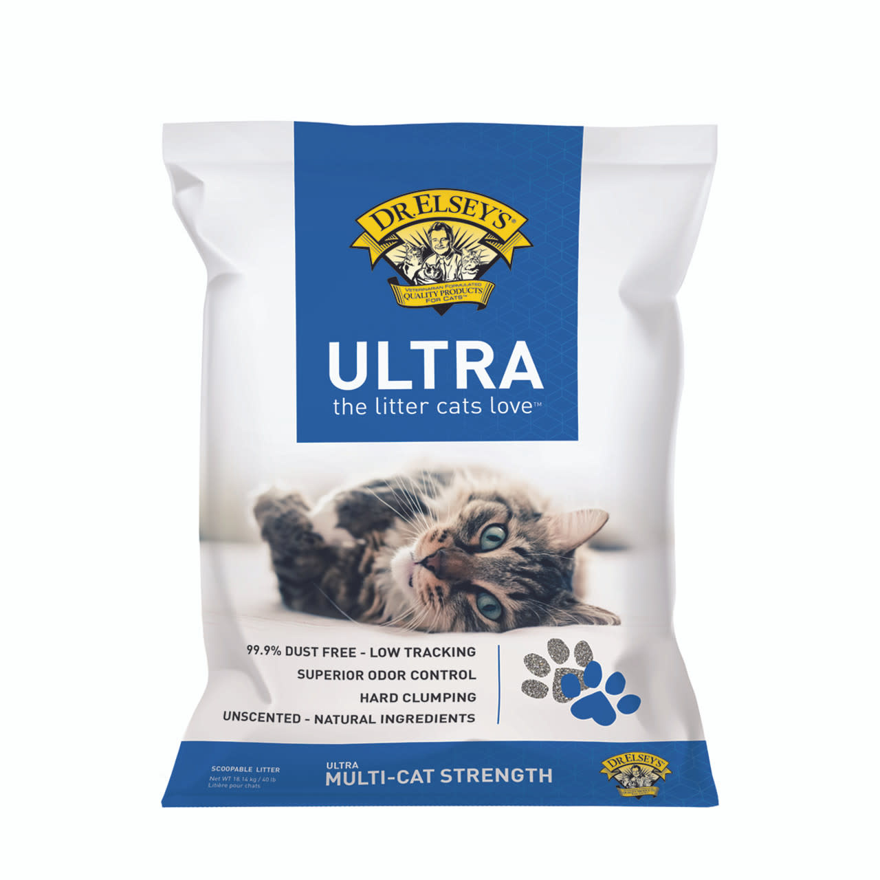 Dr. Elsey's Ultra Scoopable Multi-Cat Attract Litter 40lb - Tabby ...