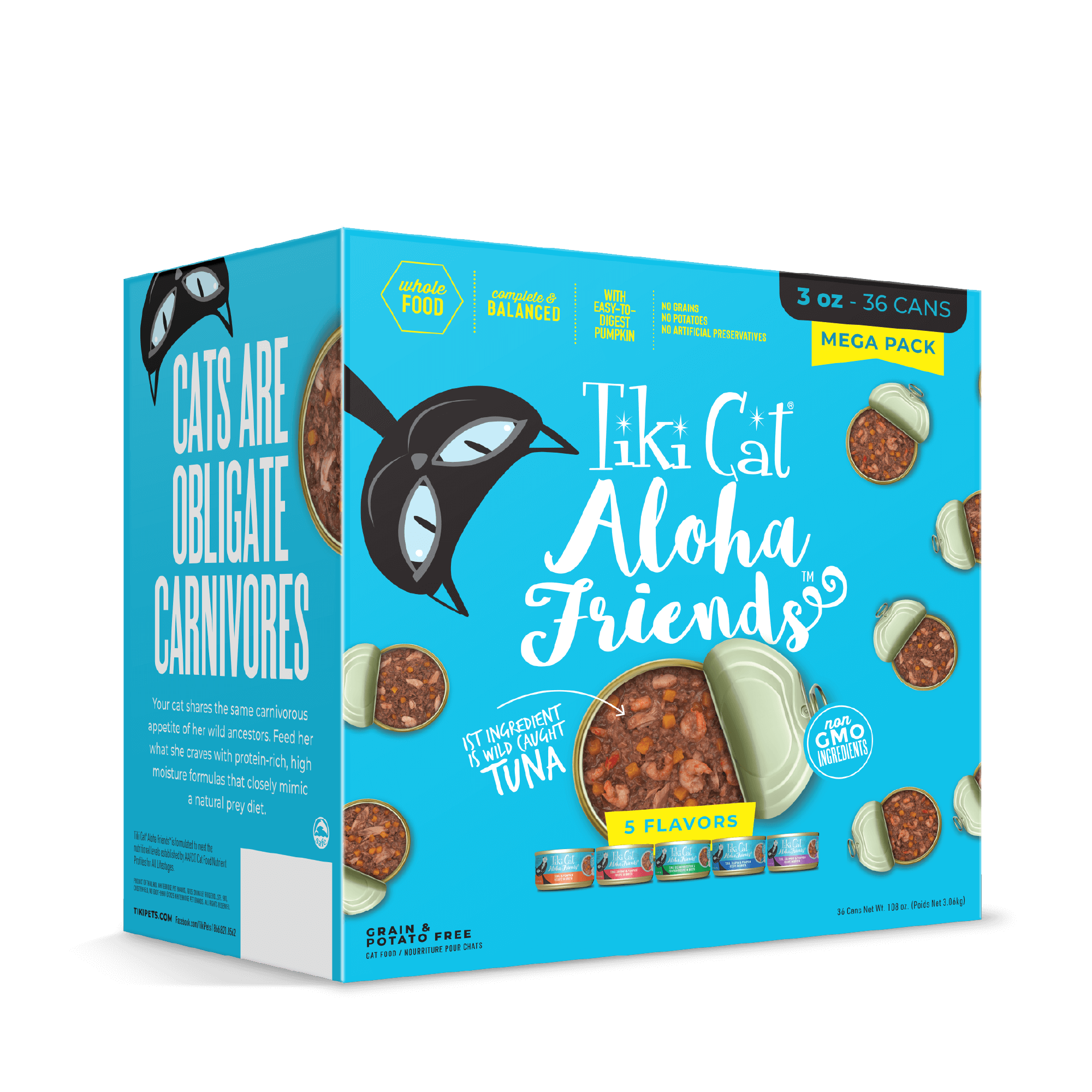 Tiki Cat Aloha Friends Variety Pack 3oz - Tabby & Jack's Pet Supplies ...