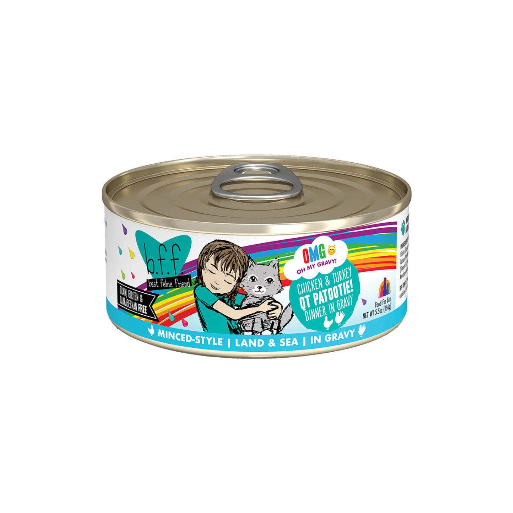 Weruva B.F.F O.M.G Land & Sea QT Patootie 5.5 oz - Tabby & Jack's Pet ...