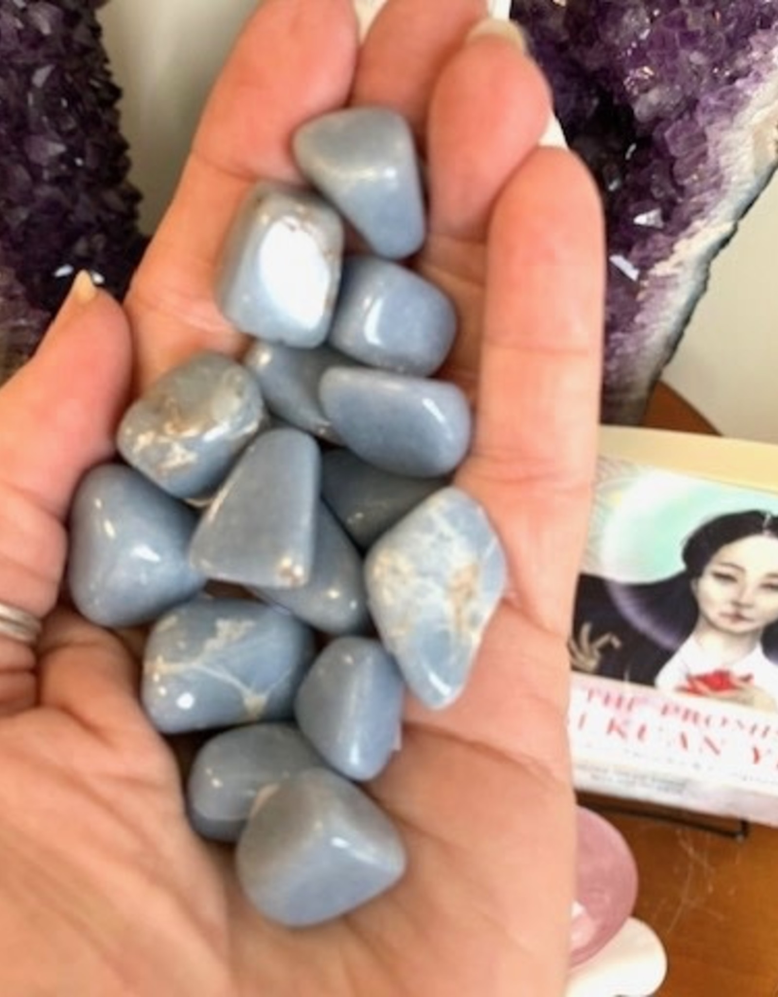 Angelite Tumbled - Soul Food Crystals