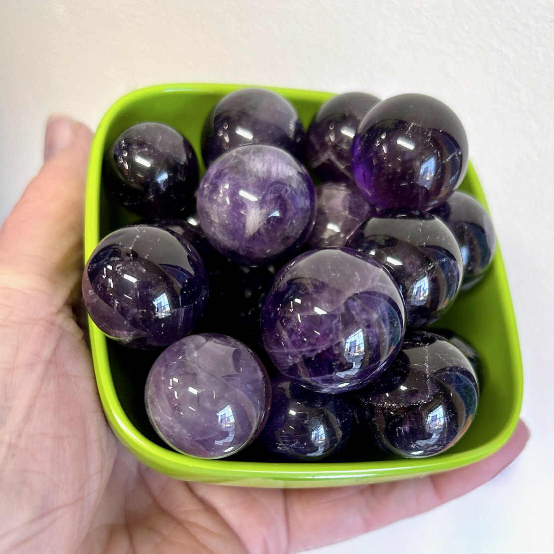 Amethyst Mini Spheres for all around calm - Soul Food Crystals