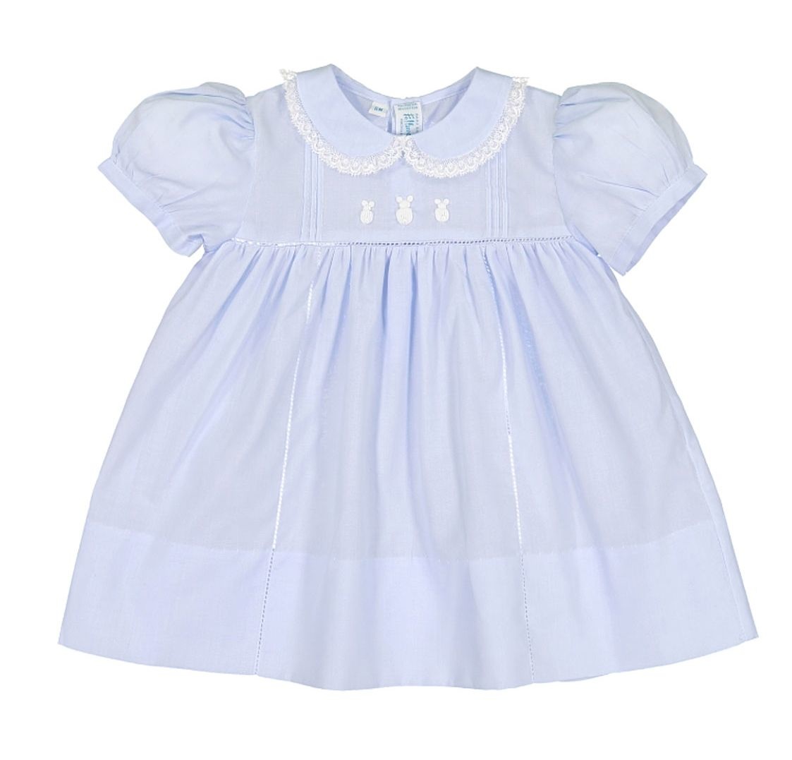 Blue Easter Bunny Dress - Mini Macarons Boutique
