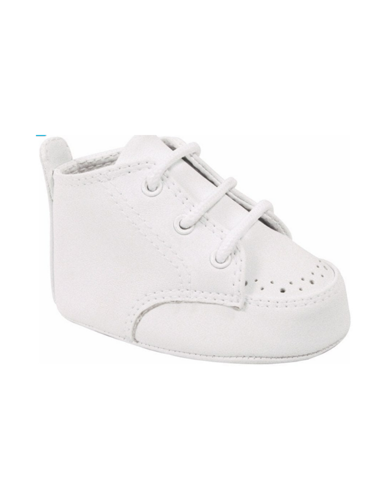 White High Top Crib Shoe 4070 - Mini Macarons Boutique
