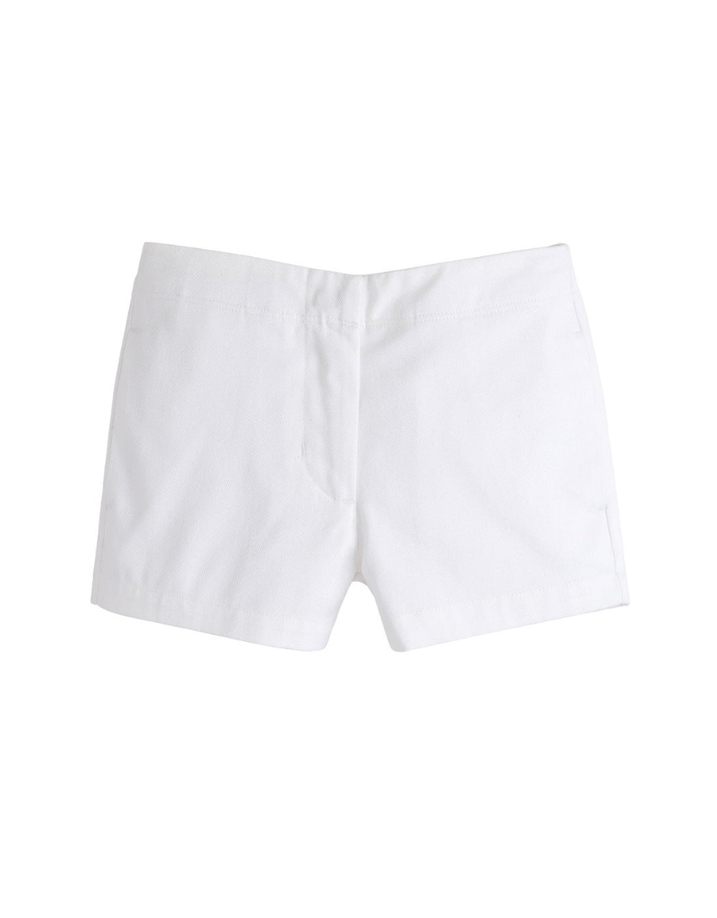 Mini Short - White Twill - Mini Macarons Boutique