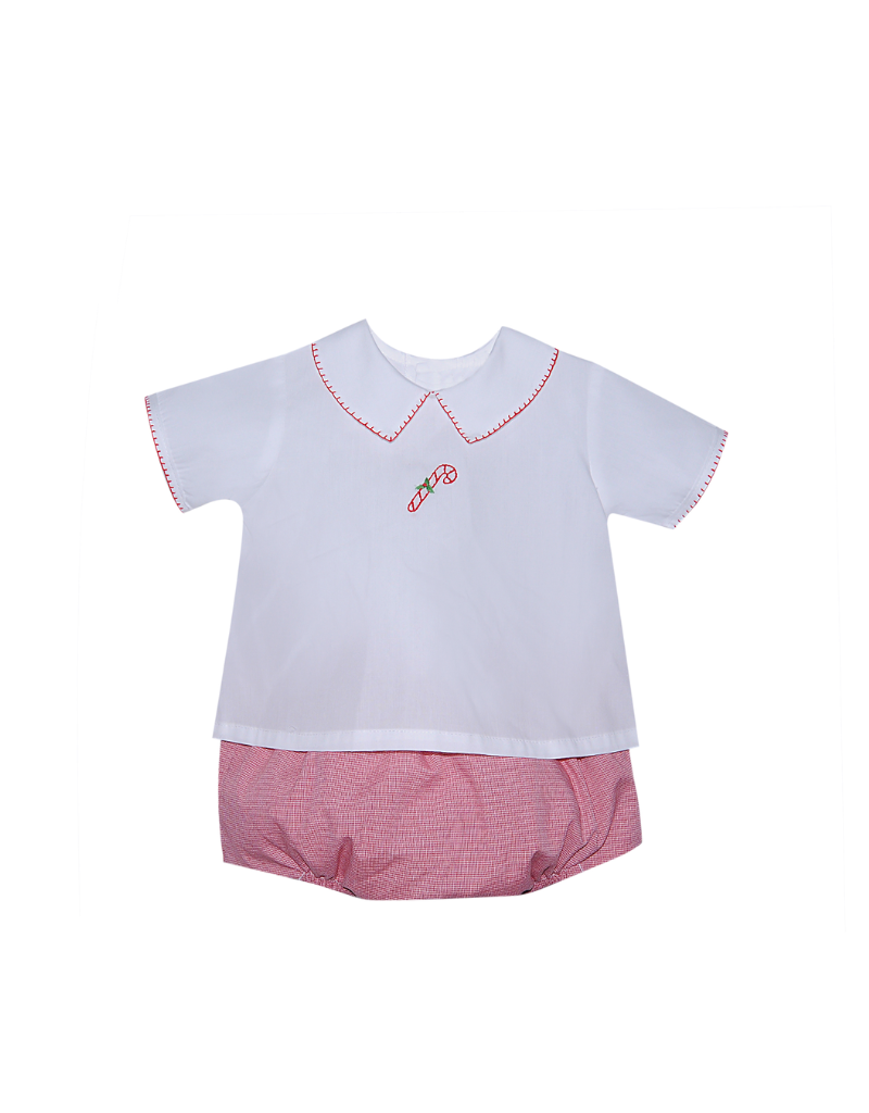 Red Christmas Micro Bailey Boy Diaper Set - Mini Macarons Boutique