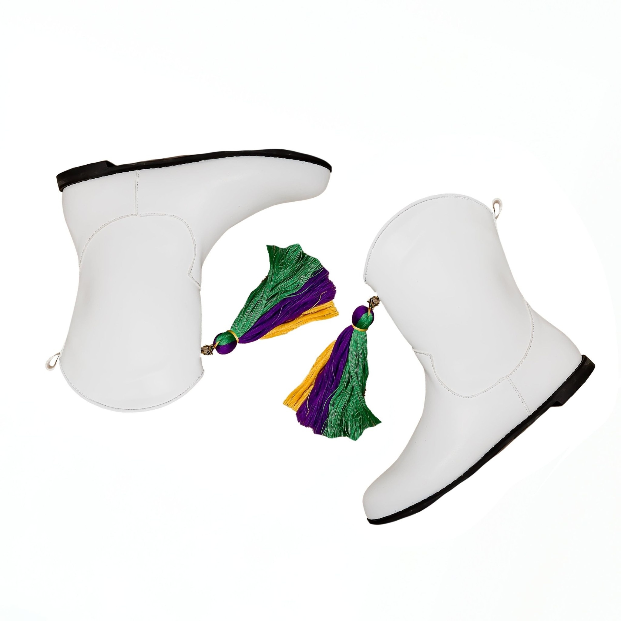 Marching Boots Kids with Purple, Green, and Gold Tassel - Mini Macarons ...