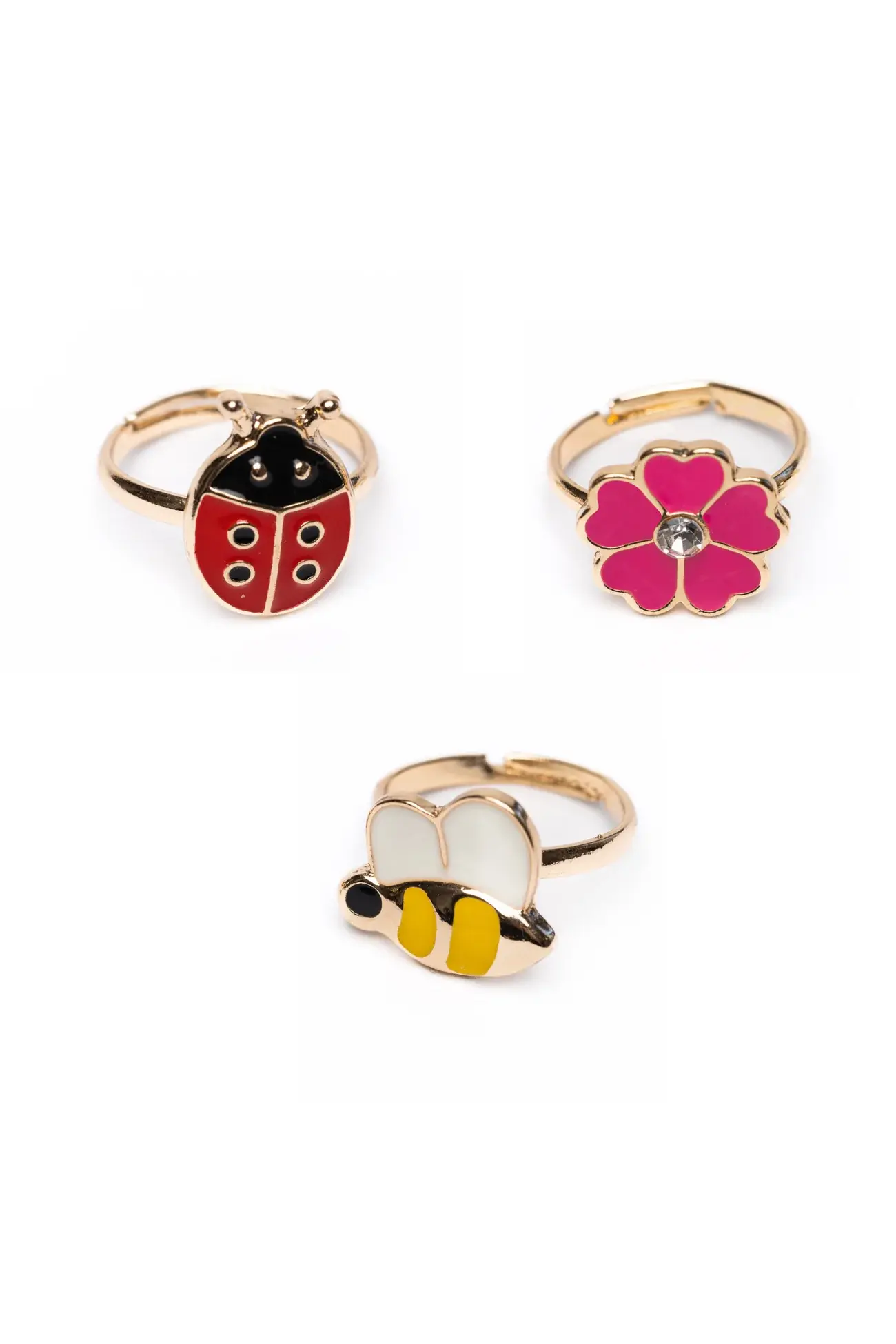Ladybug Garden Ring Set, 3 pc - Mini Macarons Boutique