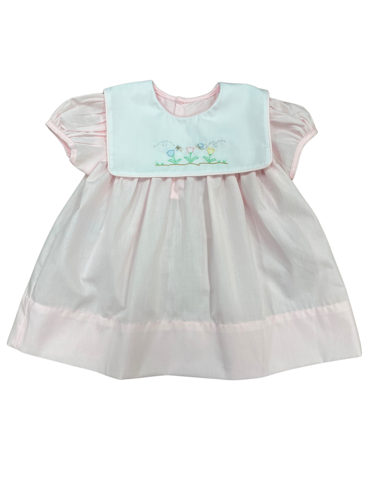 Pink Rowan Dress, Spring Flowers - Mini Macarons Boutique