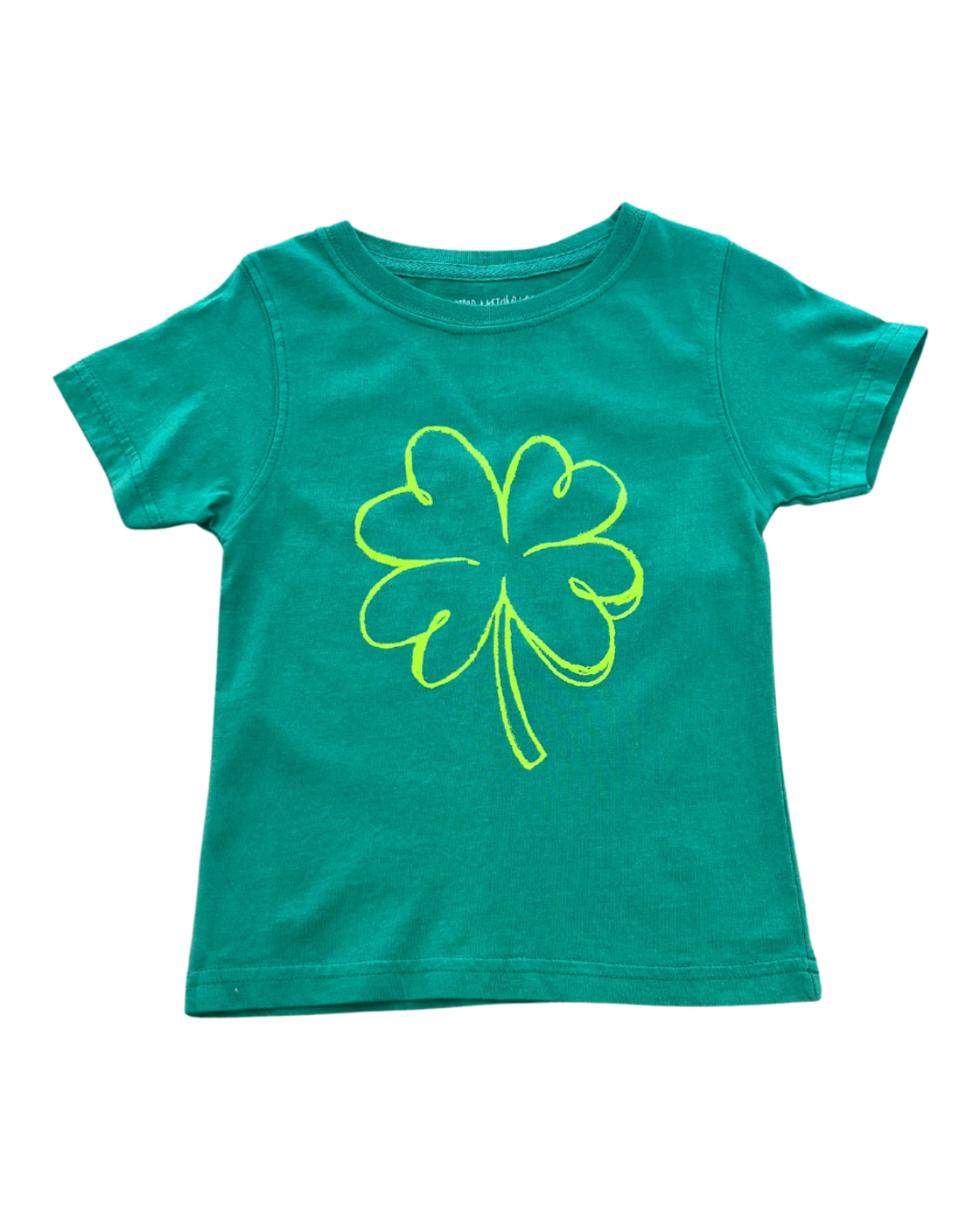 SS Green Shamrock Tee - Mini Macarons Boutique