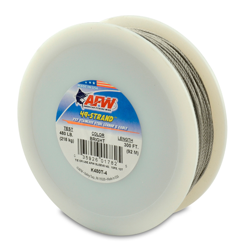 AFW 49-STRAND SS WIRE 300FT - Custom Rod and Reel