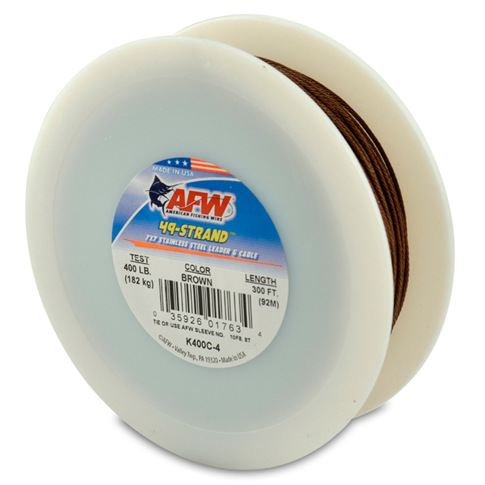 AFW 49-STRAND SS WIRE 300FT - Custom Rod and Reel