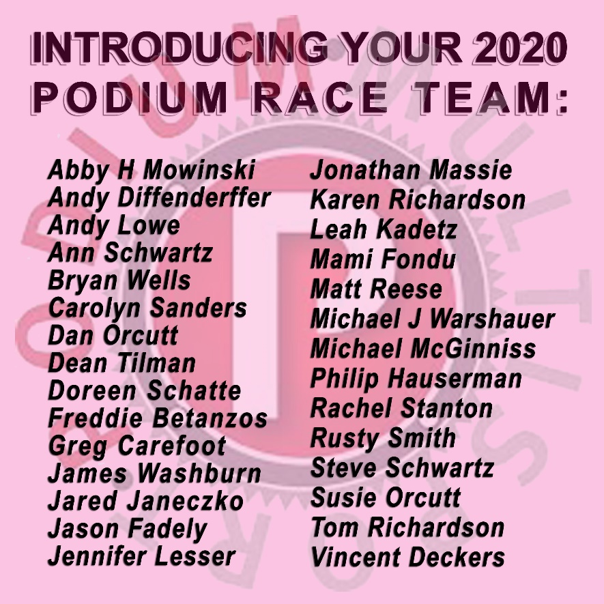 The 2020 Podium Race Team - Podium Multisport