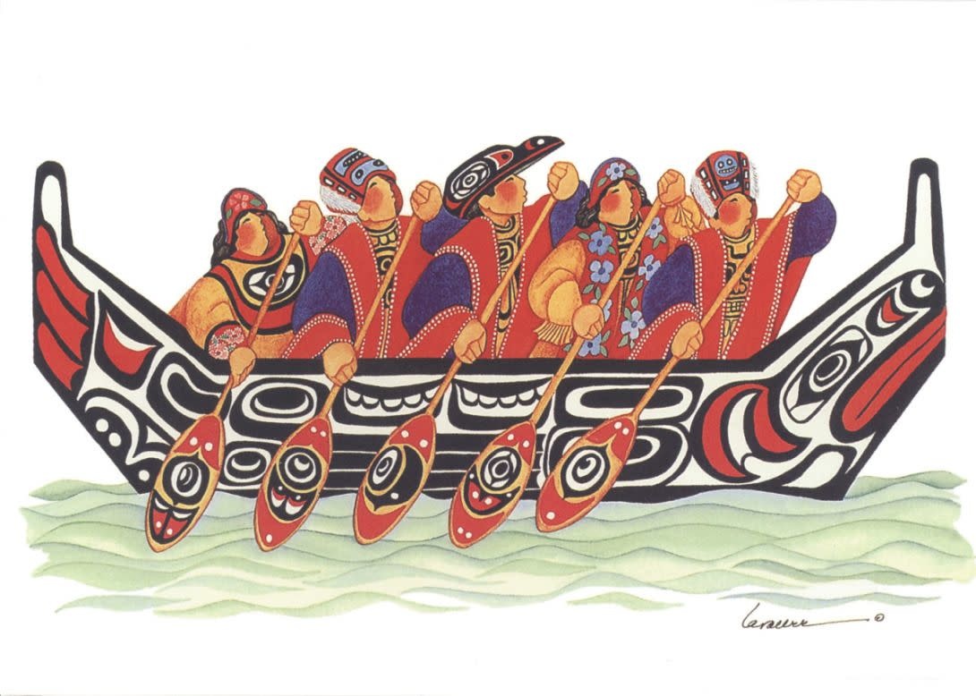 Tlingit Canoe (art card) | Barbara Lavallee - Annie Kaill’s