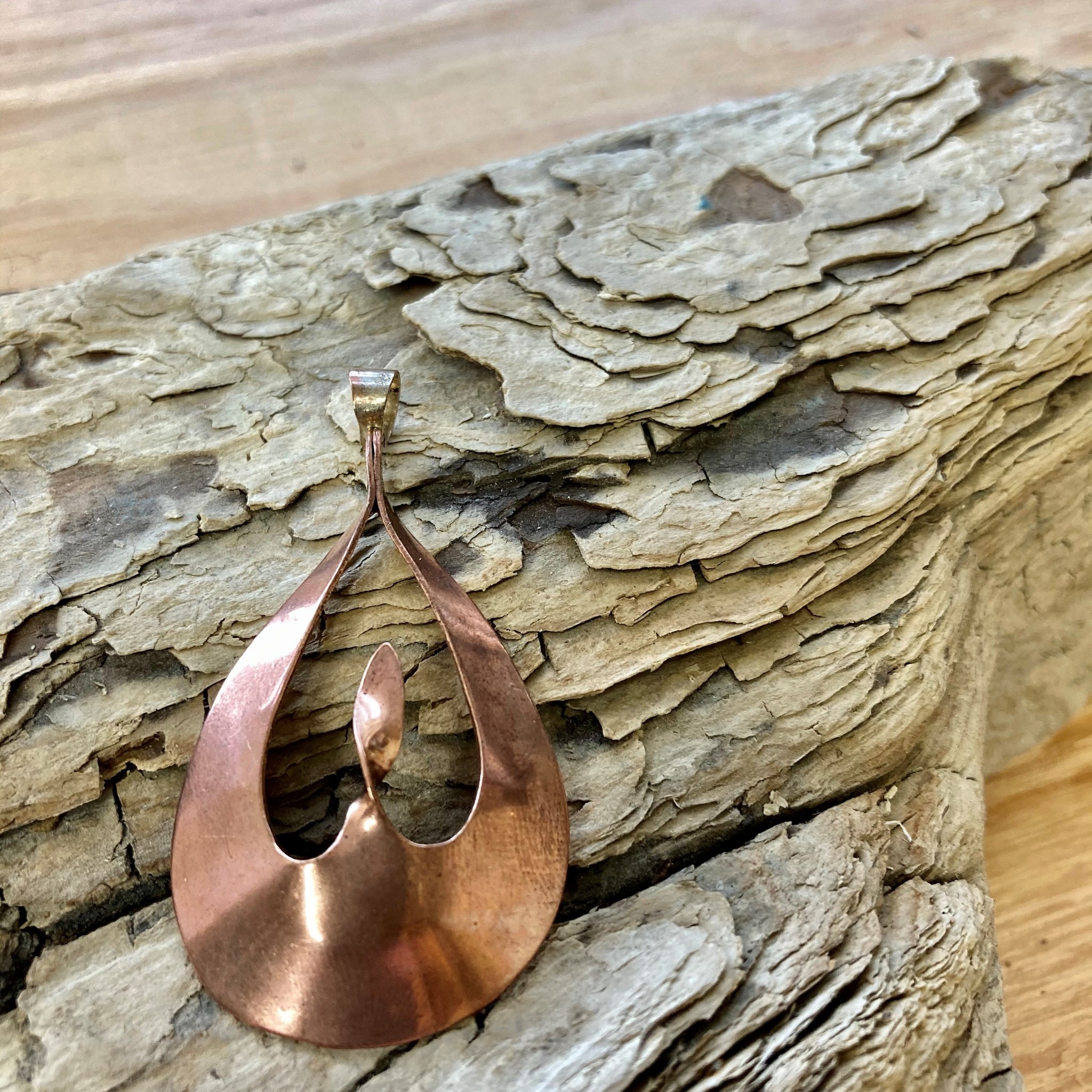 Arnie Weimer Flame Pendant - Copper - Annie Kaill’s
