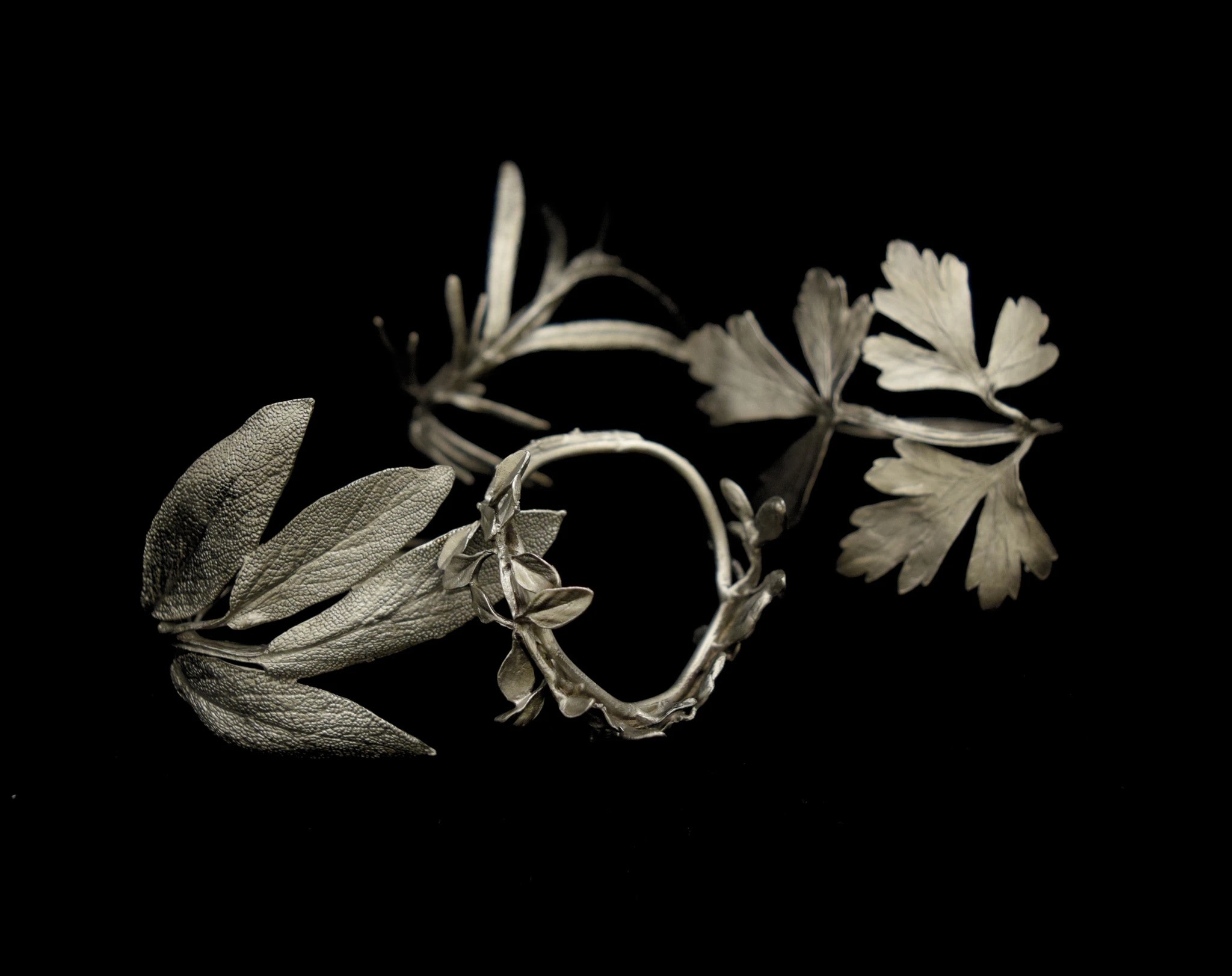 Michael Michaud Napkin Rings Herb Set of 4 (1 each) AP - Annie Kaill’s