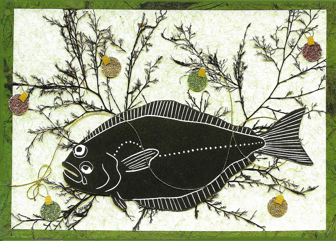 Holiday Halibut (art card) | Karen Beason - Annie Kaill’s