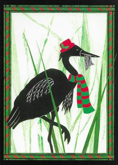 Holiday Heron (art card) | Karen Beason - Annie Kaill’s