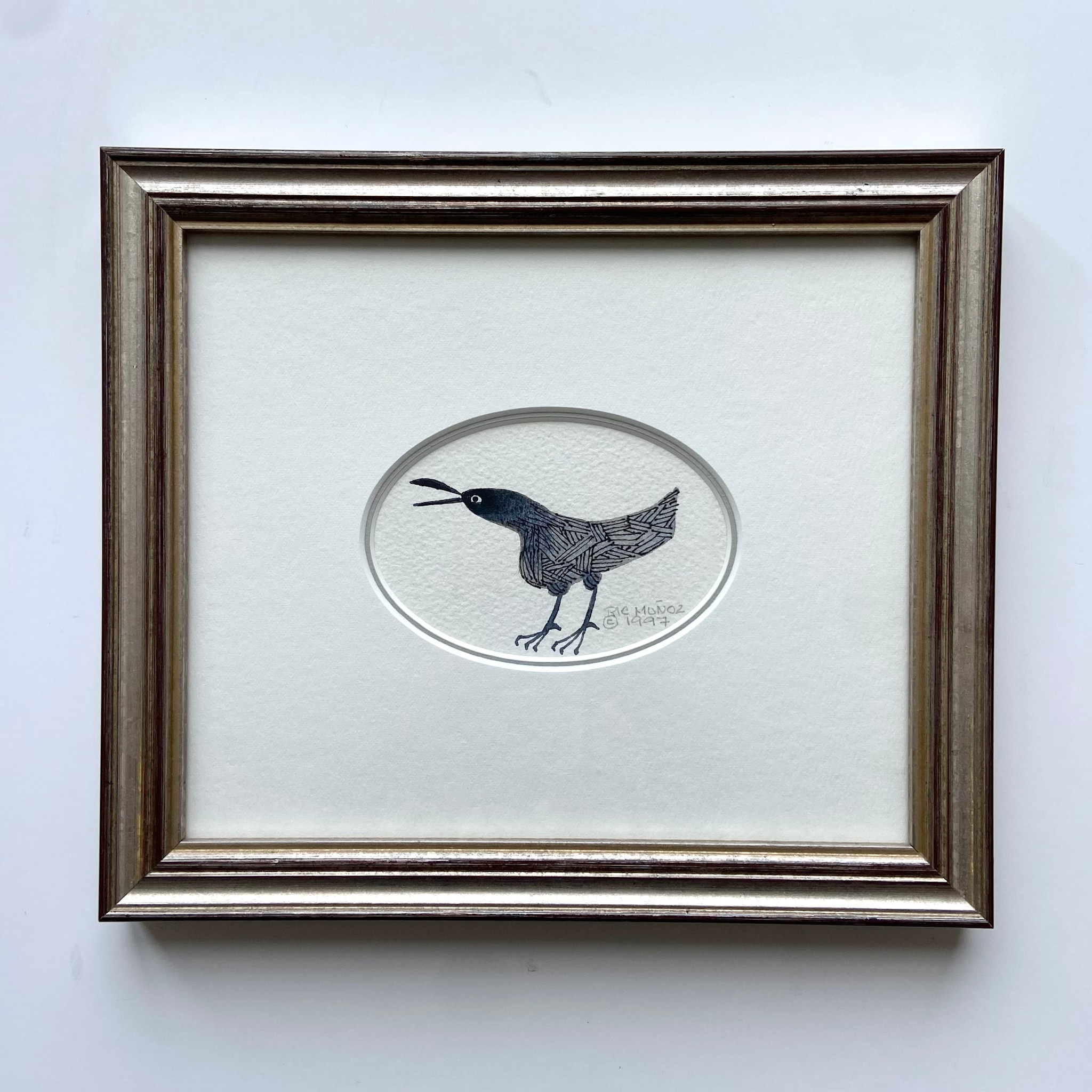Raven Talking (Framed Original) | Rie Muñoz - Annie Kaill’s