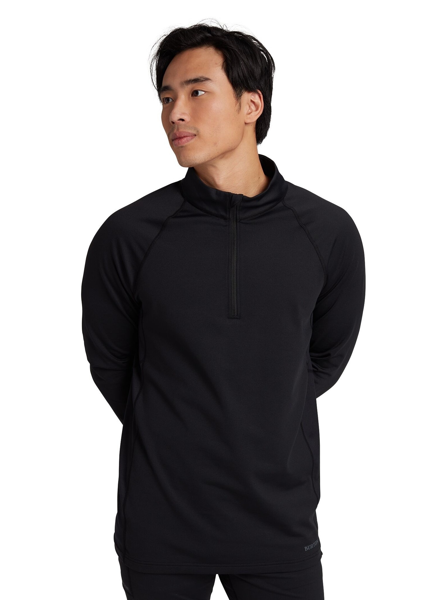 Burton Heavyweight X Base Layer Quarter-Zip | True Black - Shop Now ...