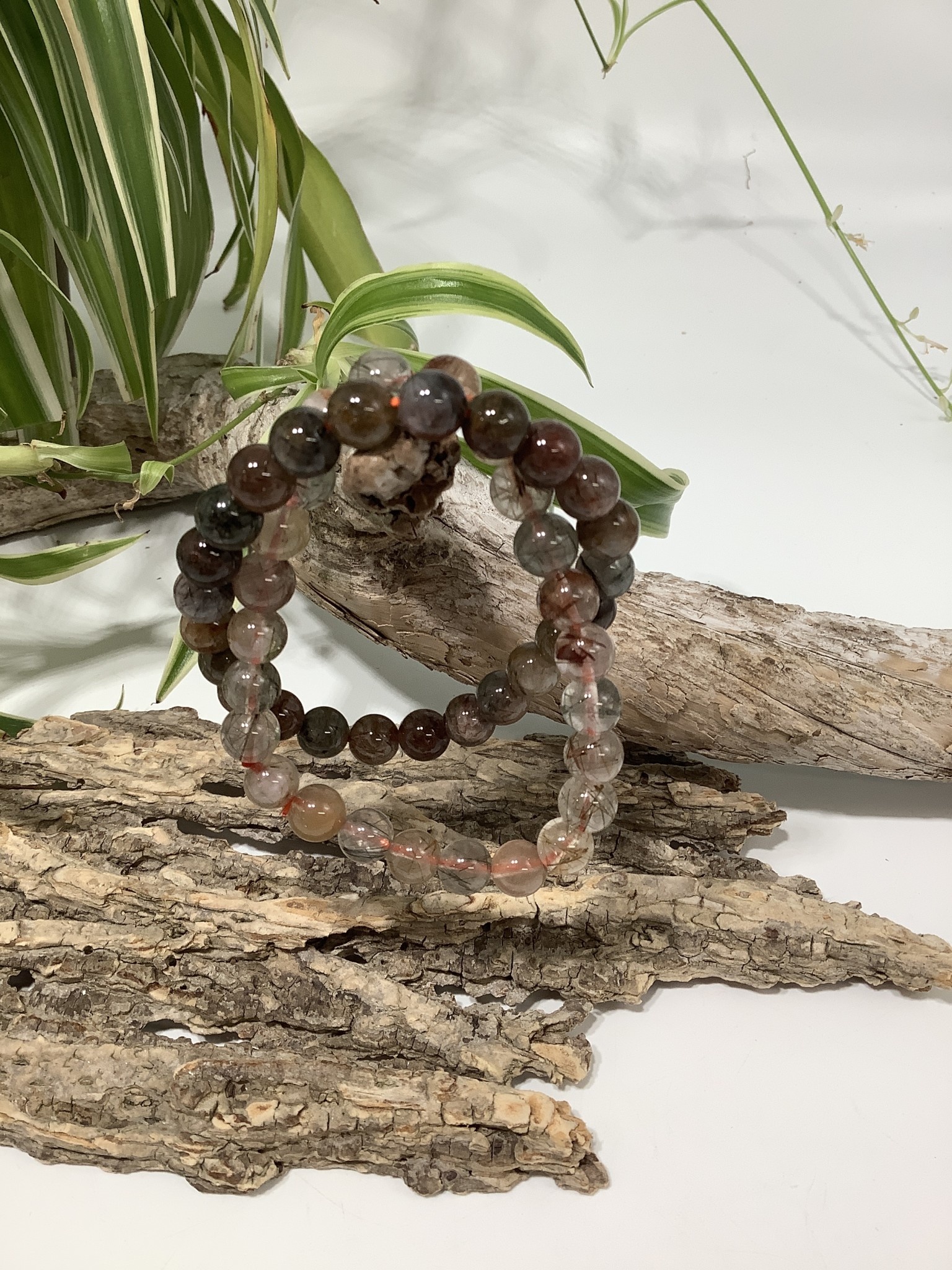 Rainbow Rutilated Quartz Bracelet - The Topiary