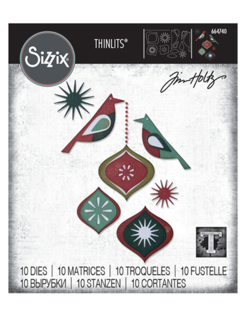 Tim Holtz Ornamental Birds Thinlits Dies - Creative Escape