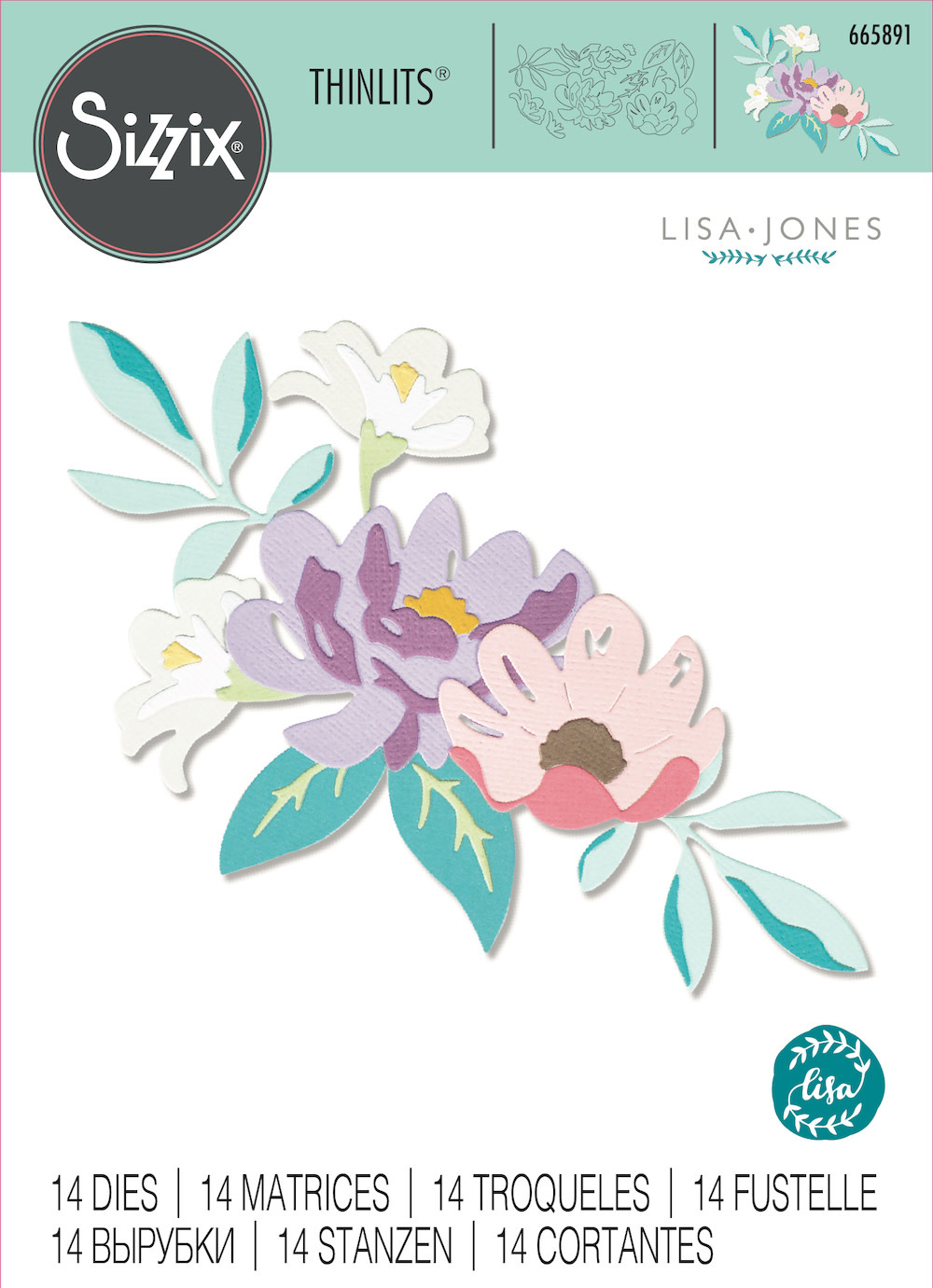 Sizzix Layered Summer Flowers Thinlits® Die - Creative Escape