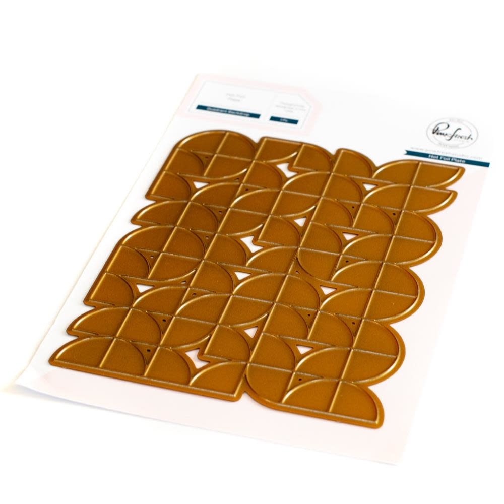 PinkFresh Studios Quandrant Backdrop Foil Plate - Creative Escape