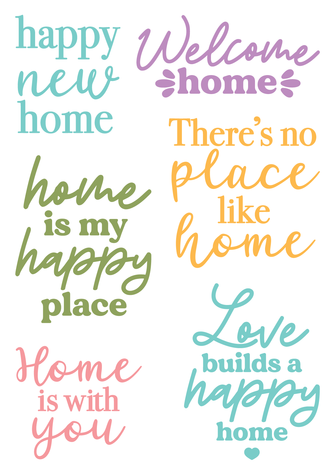 LDRS Home Sentiment 4x6 Stamps - Creative Escape