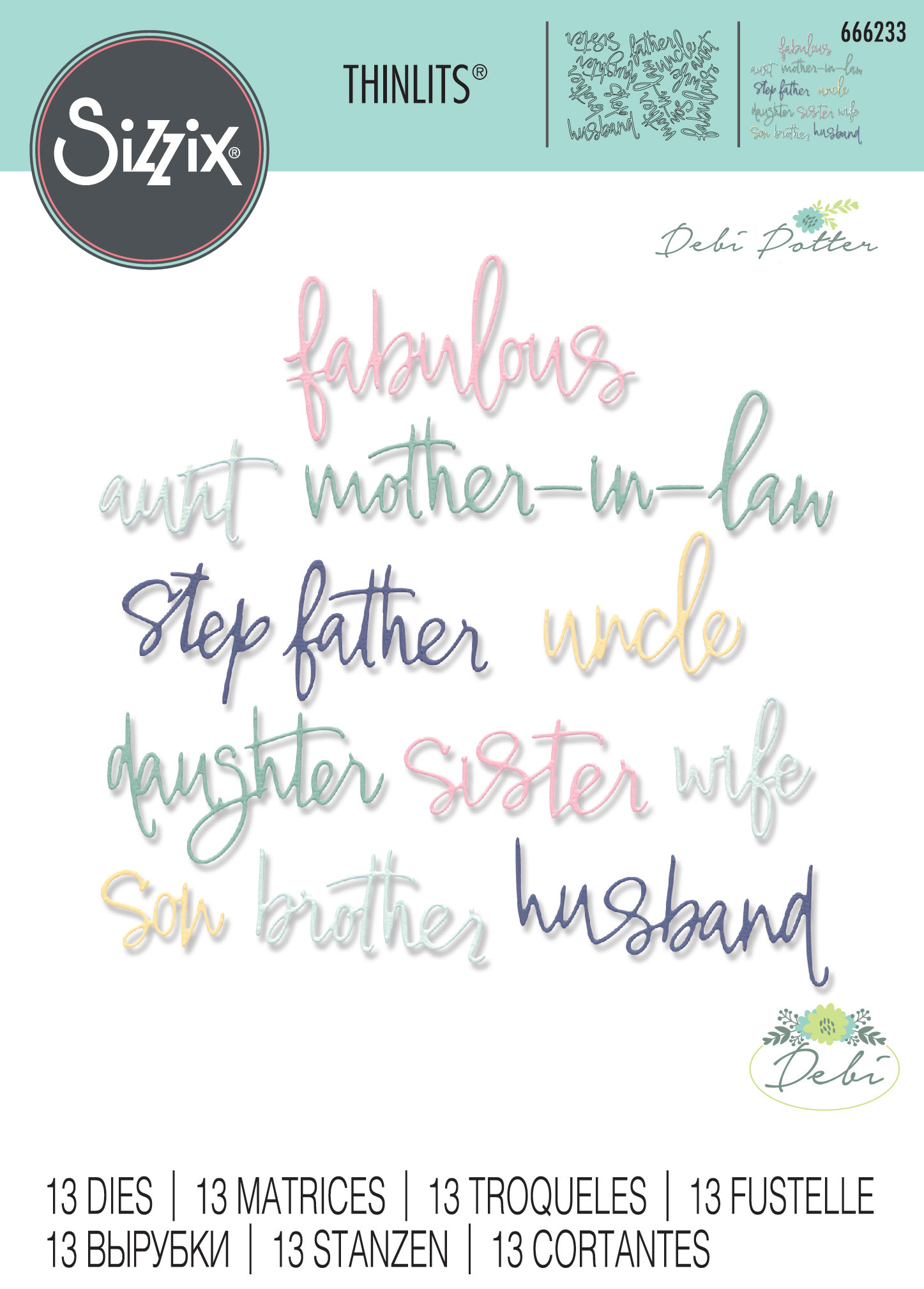 Fabulous Family Names Thinlits - Creative Escape