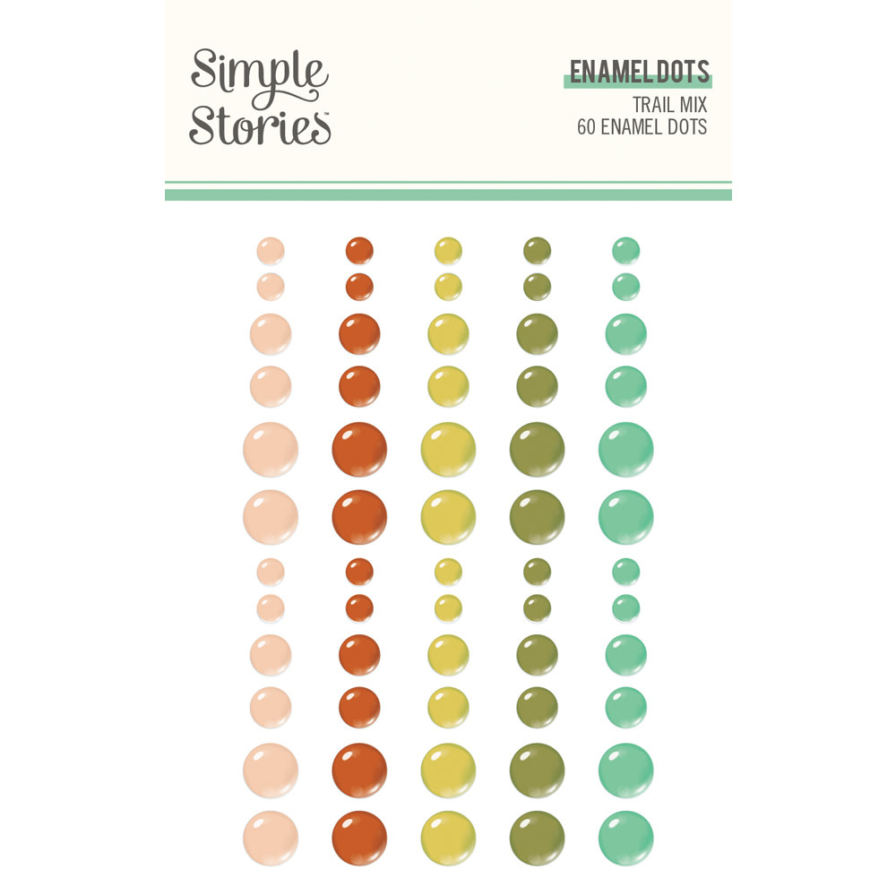 Simple Stories Trail Mix - Enamel Dots - Creative Escape