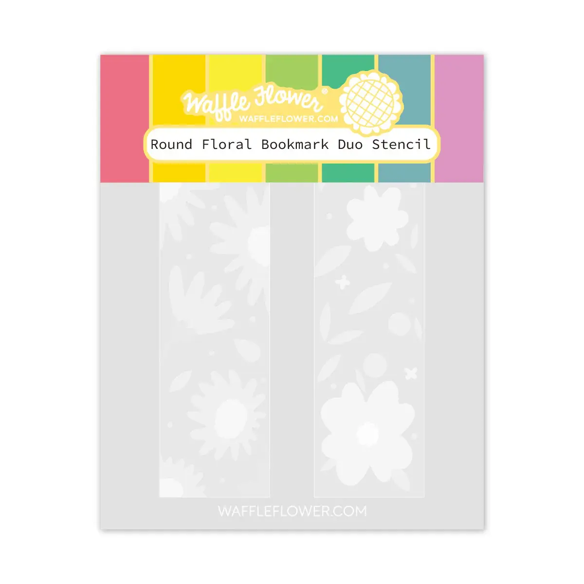 Round Floral Bookmark Duo Stencil - Creative Escape
