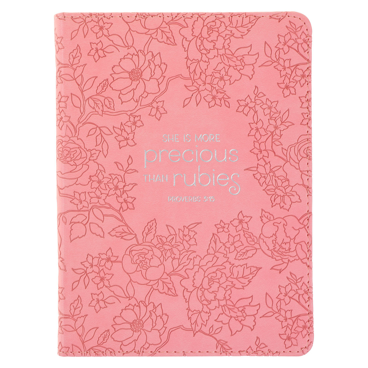 More Precious Than Rubies Strawberry Pink Handy Sized Faux Leather