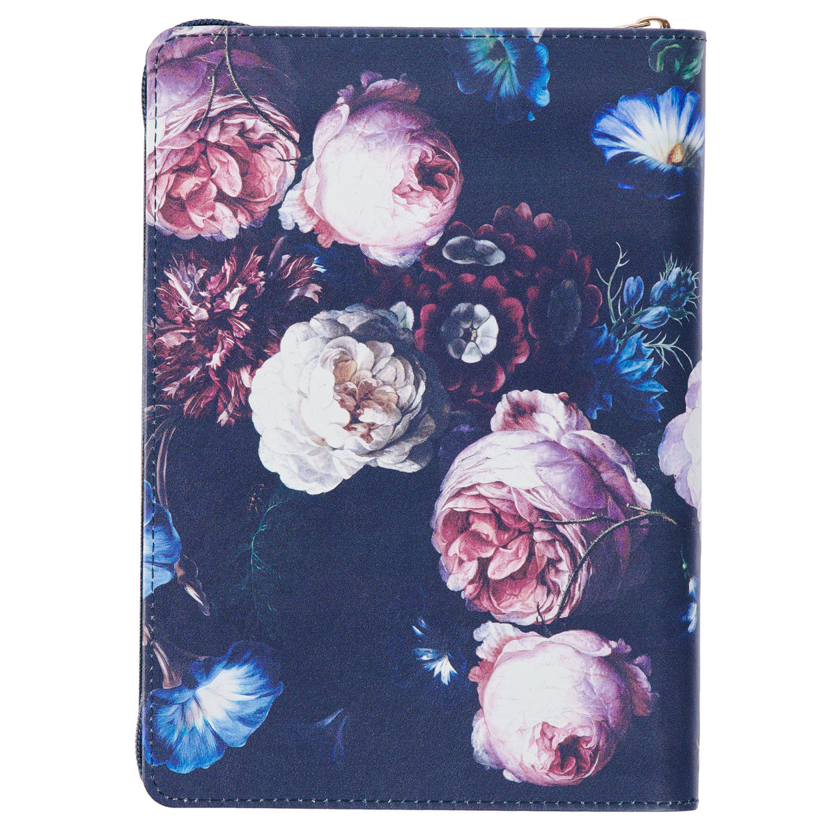 Be Still and Know Midnight Blue Floral Faux Leather Classic Journal ...