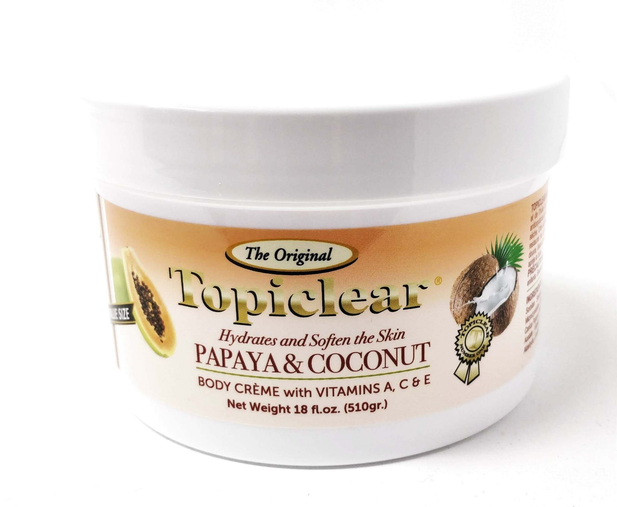 The Original Topiclear Papaya & Coconut Body Creme 18oz - PRINCESSA ...