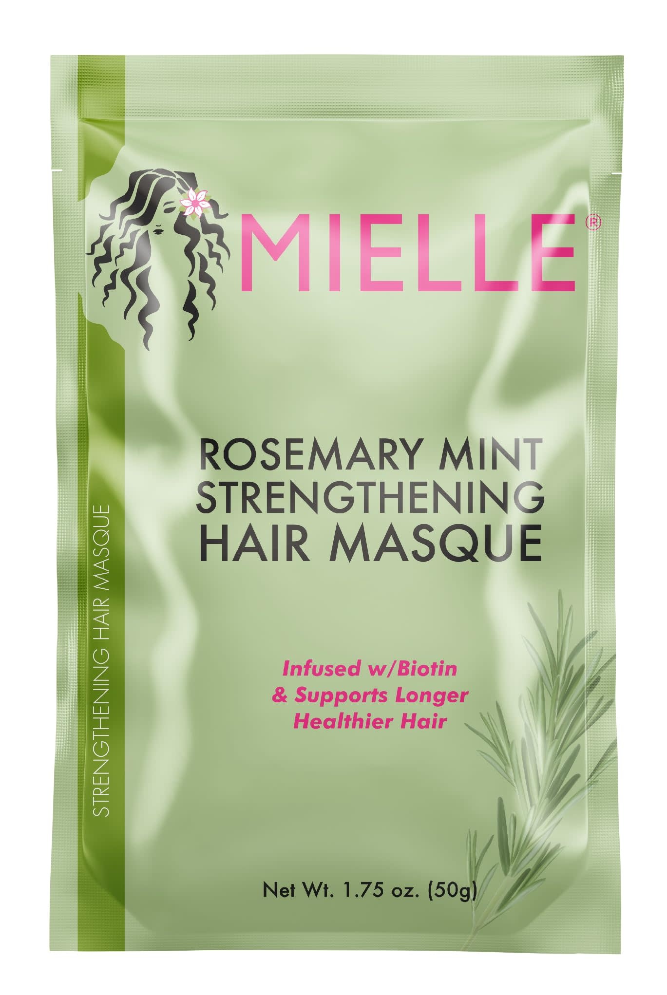 Mielle Rosemary Mint Strengthen Hair Mask 1.75oz - PRINCESSA Beauty ...
