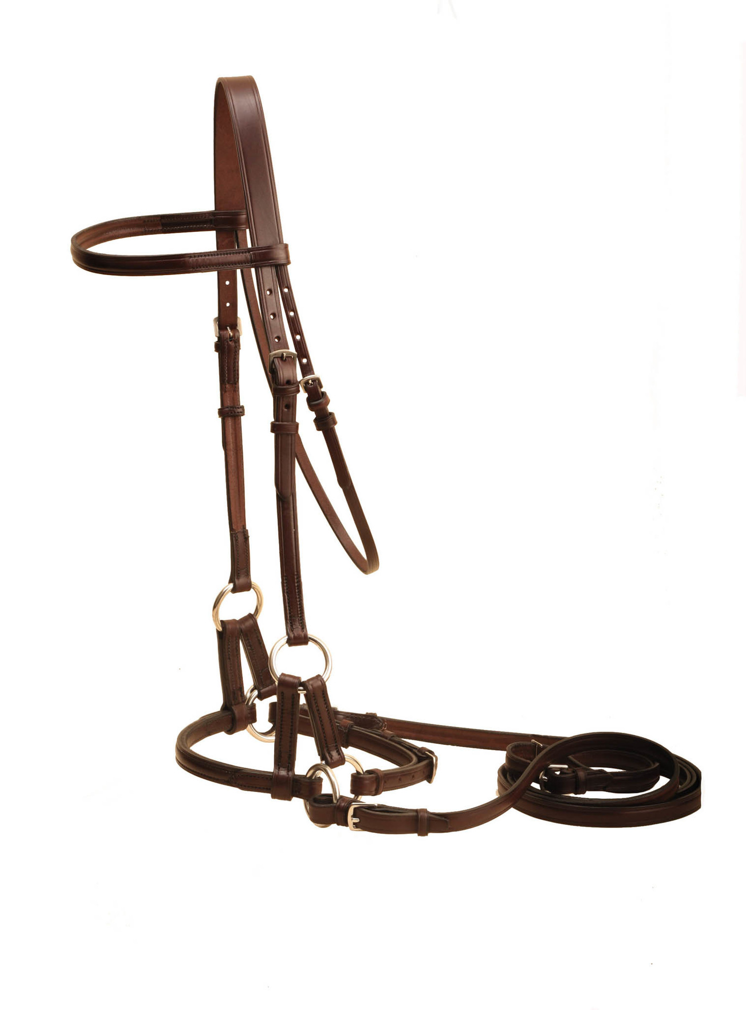 English Side Pull w/Reins Havana TOR - San Diego Saddlery