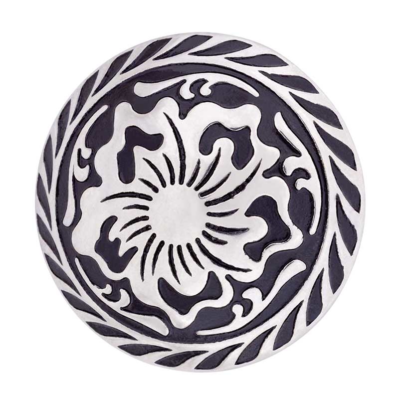 Concho Black Satin Flower Design 1" pair - San Diego Saddlery