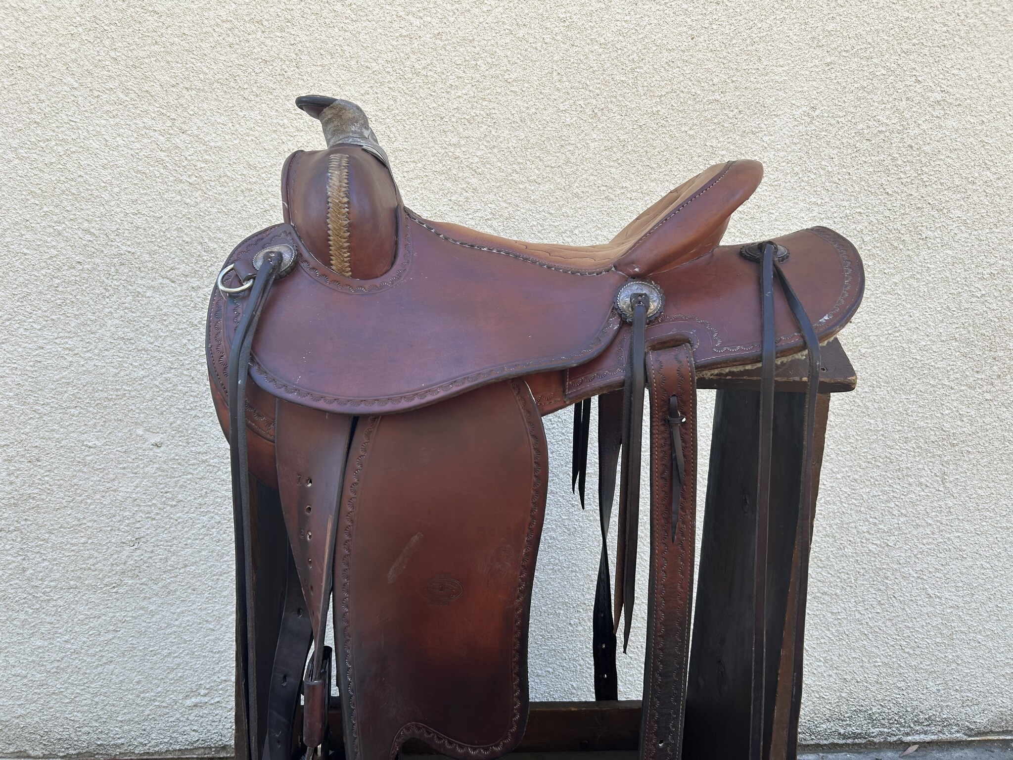 Roper Gary McClintock Saddle 15.5" wide tree - San Diego Saddlery