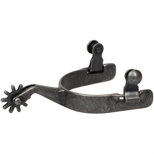 Spurs Cutting Rowel Buffed Black Mens - San Diego Saddlery