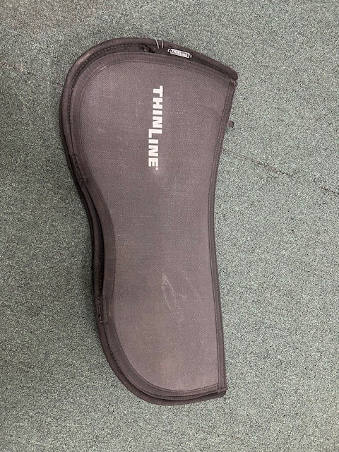 Thinline Trifecta Cotton Half Pad Black Medium - San Diego Saddlery