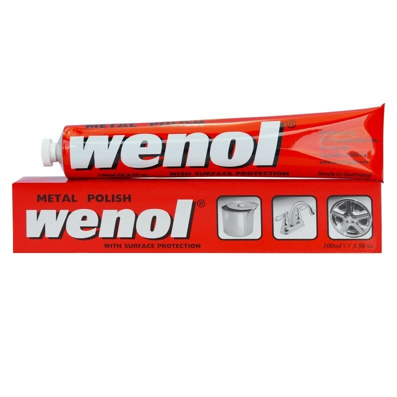 Wenol Metal Cleaner Polish with Surface Protection 3.98 Fl. Oz. - San ...