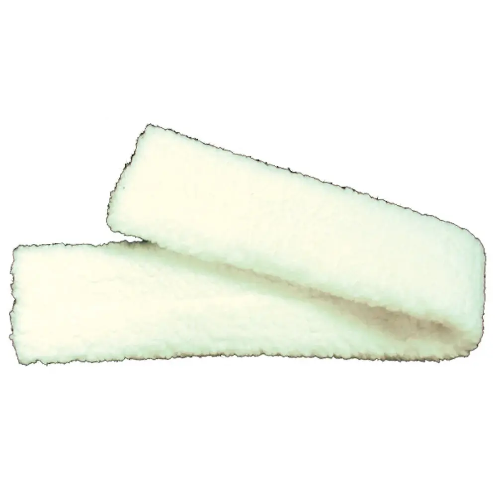 Girth Cover 4" x 36" White Fleece - San Diego Saddlery