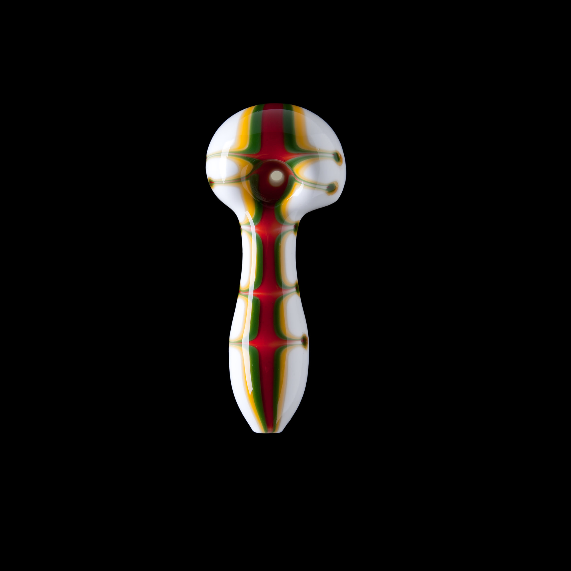 Chameleon Glass White Irie Pipe - Borosyndicate