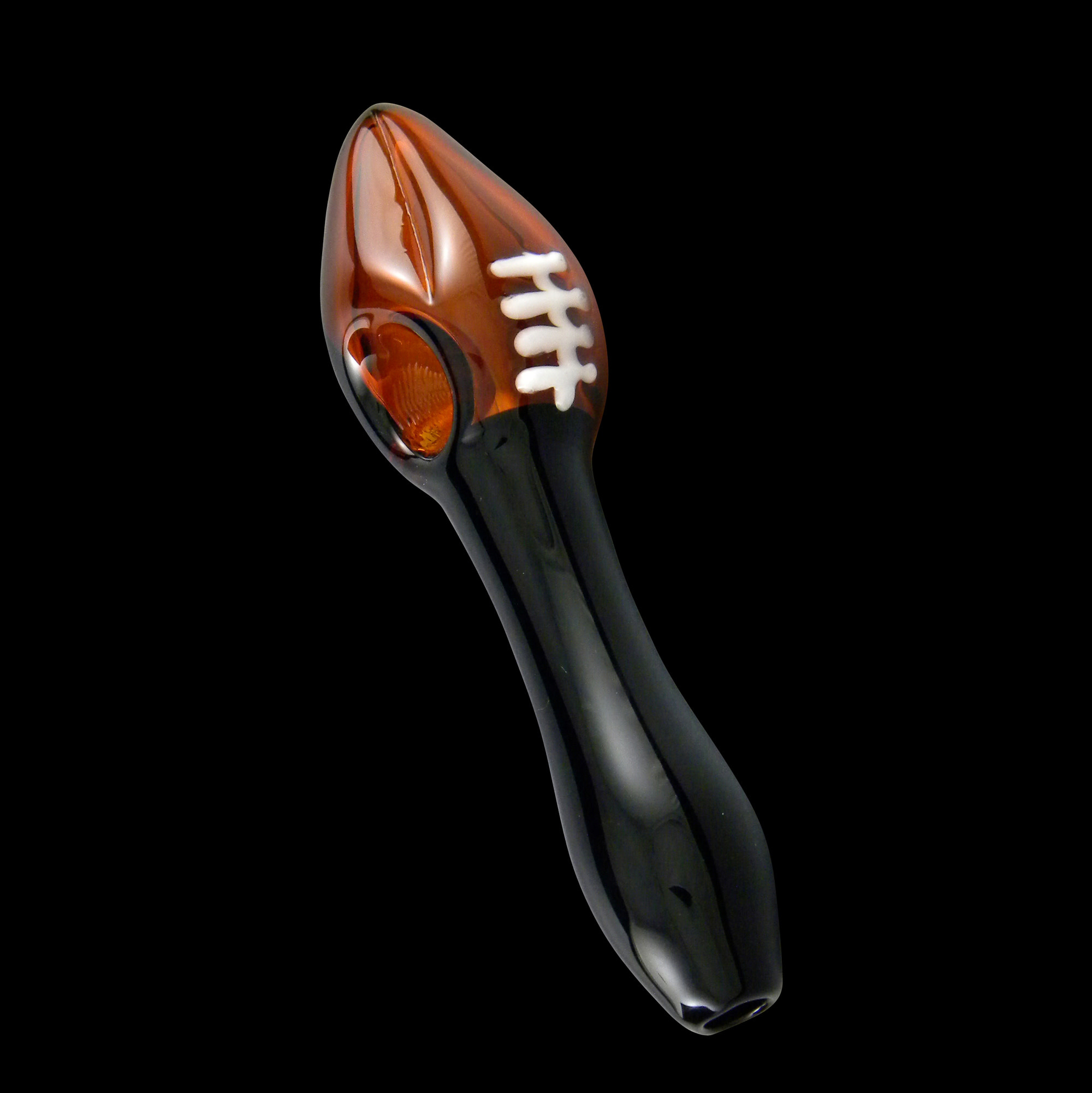 Chameleon Glass Even Stack Left Omaha Smash Football Glass Pipe ...