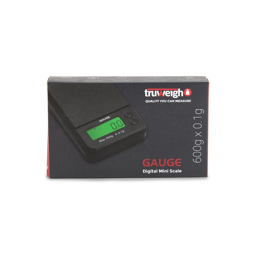 Truweigh Gauge Digit mini scale 600 x .1g black - Borosyndicate